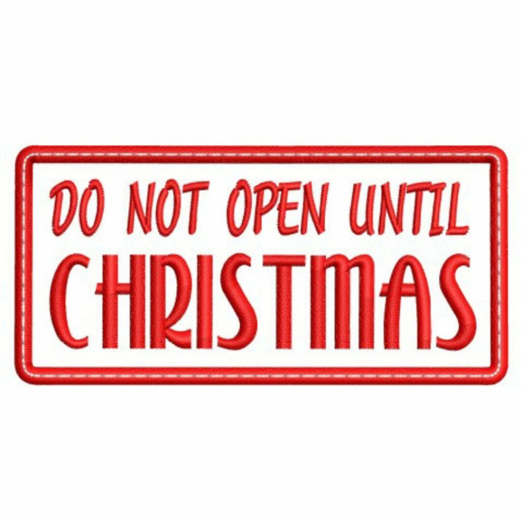 Do not open until Christmas - BeeStitch