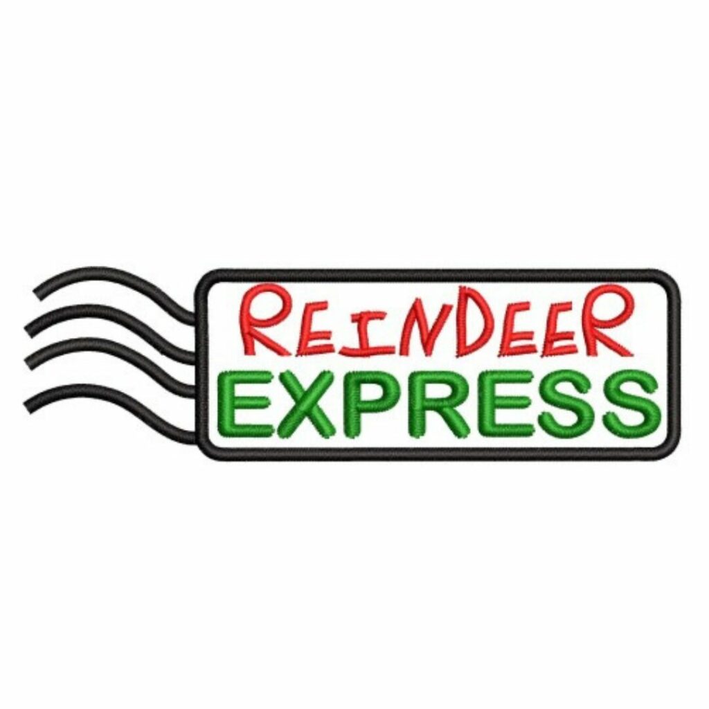 Reindeer Express Stamp - BeeStitch